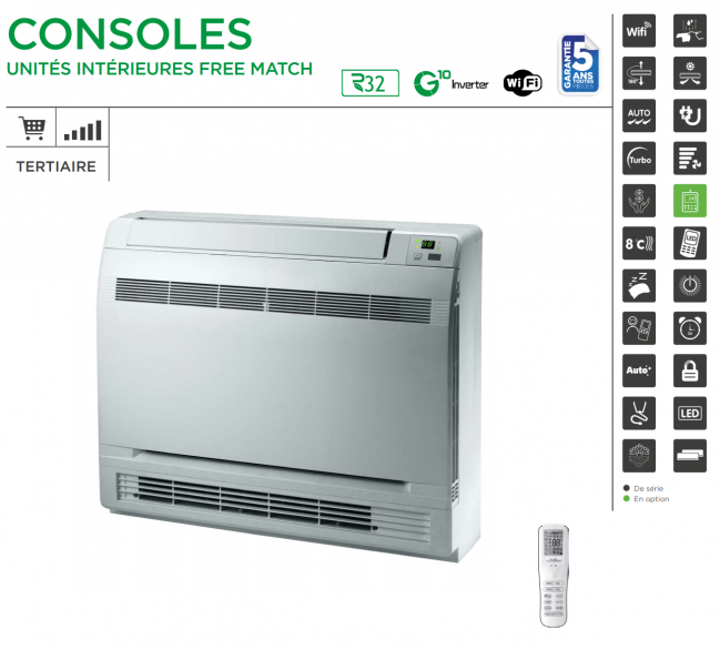GREE Bi-split CONSOLES FM 18 + 2 FM CNS 9