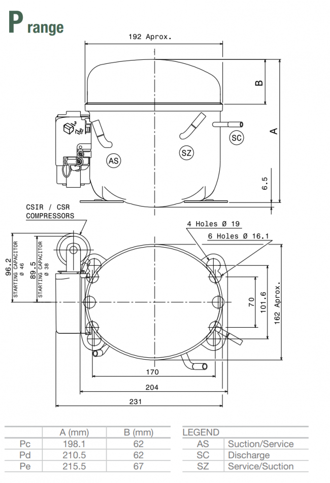 Compresseur Cubigel GP16TB - R134a