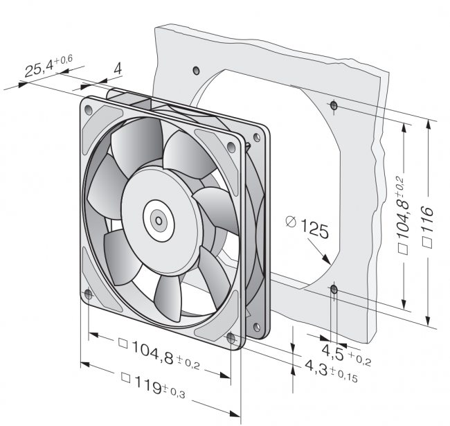 Ventilateur Axial 9956 de EBM-PAPST