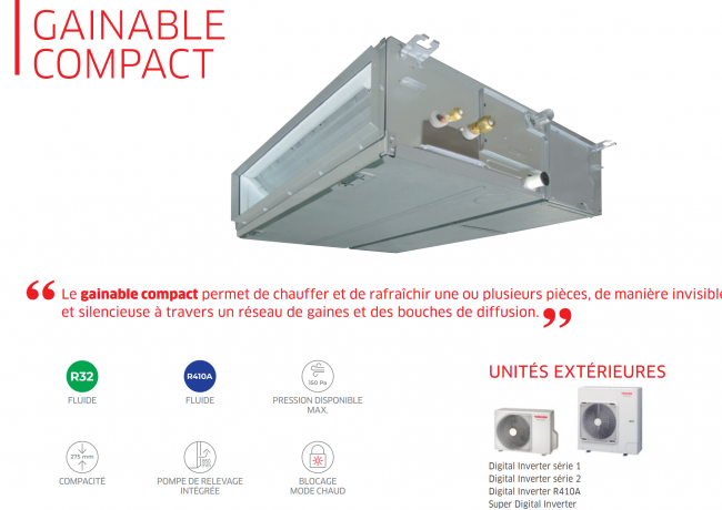 Toshiba GAINABLE COMPACT DI SÉRIE 2 RAV-HM561BTP-E