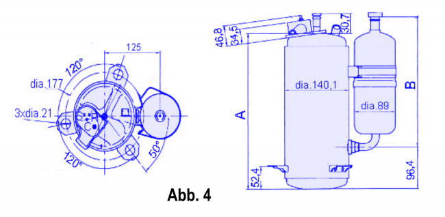 Compresseur HITACHI ATH325CV - R410A