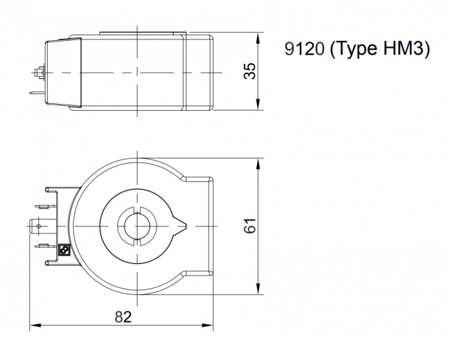 Bobine d’électrovannes HM3 - 9120/RD1 - Castel