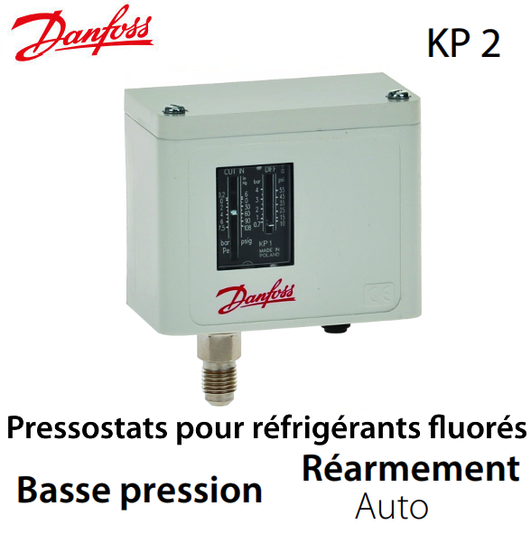 Pressostat simple automatique BP - 060-112066 - Danfoss