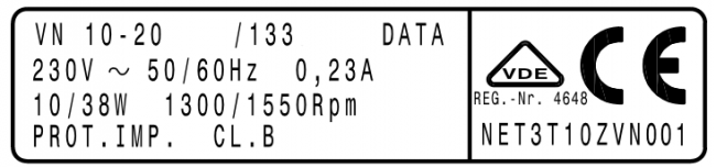 Moteur multi-fixation VN 10-20/133 de Elco
