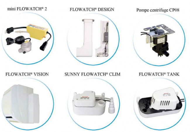 Pompe de relevage de condensats murale FLOWATCH® VISION de "SICCOM"