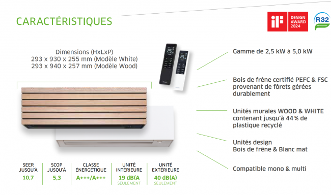 Toshiba Mural Daiseikai 10 White RAS-B18S4KVPG-E - Mono split R-32 - Toshiba - Climatiseurs