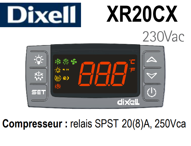 Régulateur digital XR20CX-5N0C1 de Dixell