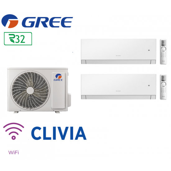GREE Bi-split CLIVIA FM 21 + 1 FM CLIVIA 9 + 1 FM CLIVIA 12