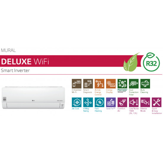 LG Bi-Split DELUXE WIFI MU2R15.U13 + 2 X DM07RK.NSJ - Multi split et TWIN - Lg - Climatiseurs
