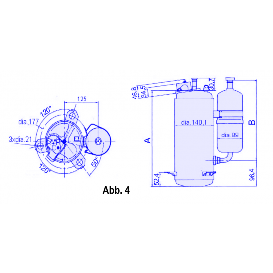 Compresseur HITACHI ATH325CV - R410A
