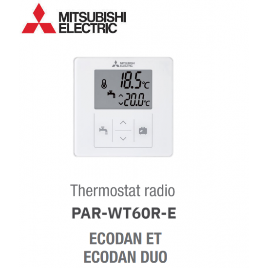 Télécommande sans fil Mitsubishi Electric PAR-WT60R-E