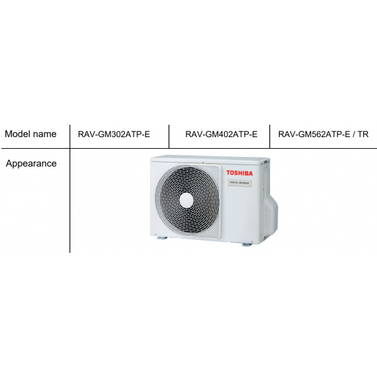 Toshiba GAINABLE EXTRA-PLAT DI SÉRIE 2 RAV-HM401SDTY-E